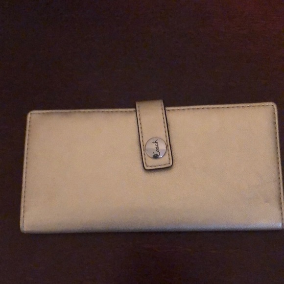 Coach | Bags | Coach Slim Metallic Wallet | Poshmark